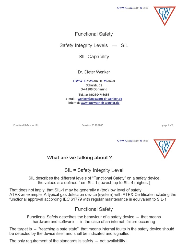 Sil | PDF | Safety | Computer Hardware