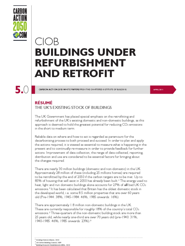 Retrofit vs Refurbishment in UK Buildings | PDF | Cogeneration ...