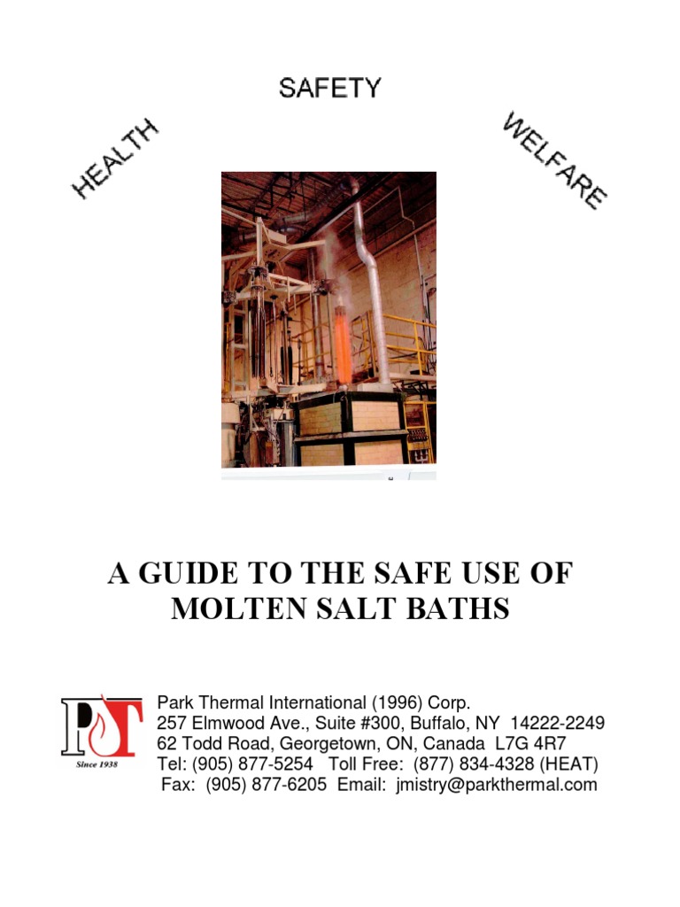 Safe Practices for Molten Salt Baths | PDF | Salt (Chemistry) | Heat ...