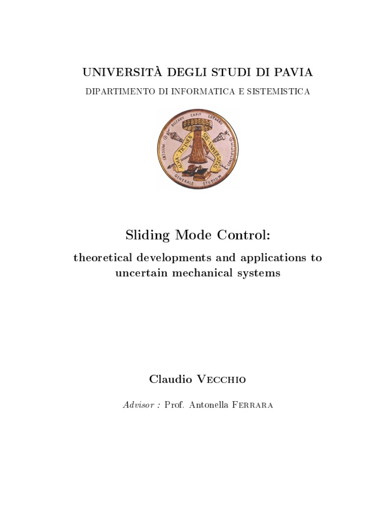Concepts of Sliding Mode Control | PDF