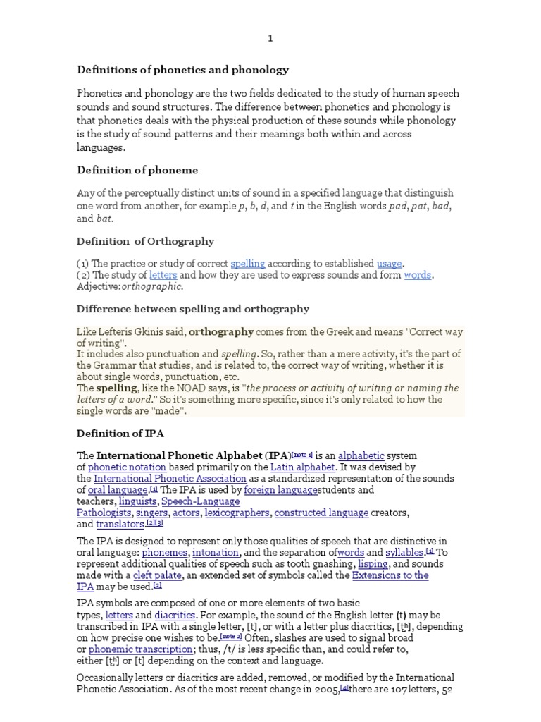 Basic Notes Phonetics and Phonology | PDF | Orthography | Human Voice