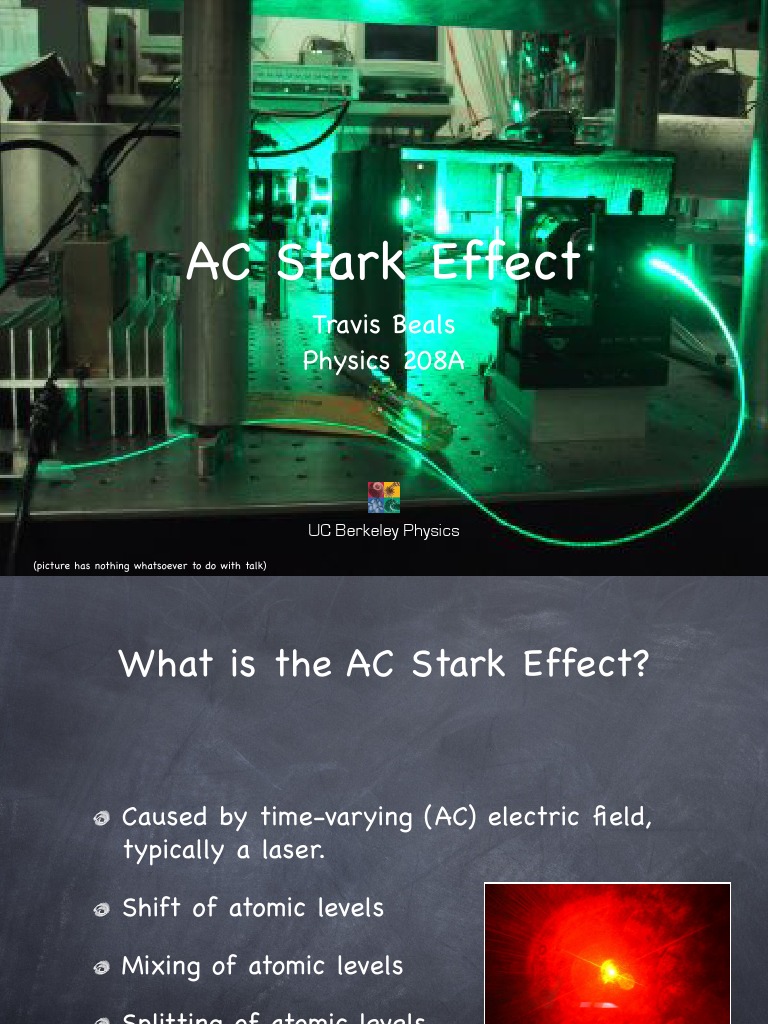 Understanding the AC Stark Effect | PDF