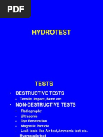Hydrotest Procedure | PDF | Leak | Heat Exchanger