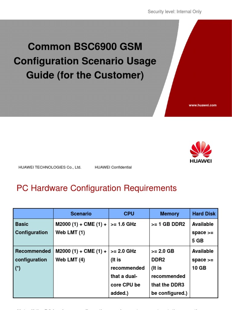 Common BSC6900 GSM Configuration Scenario Usage Guide (For The Customer ...