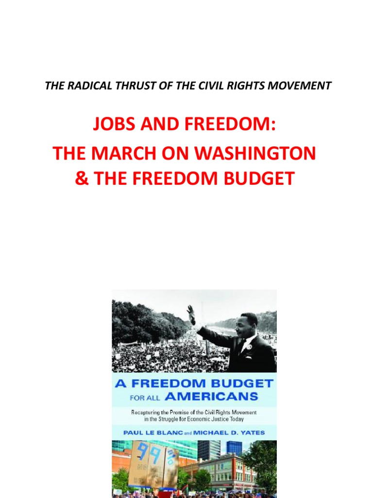 Jobs and Freedom: The March On Washington and The Freedom Budget | PDF ...