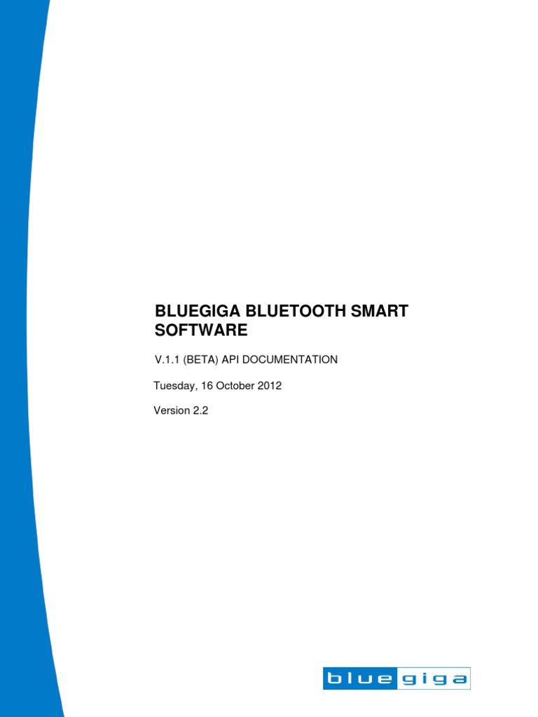 Ble Stack Api Reference V22 Pdf Bluetooth Application Programming Interface