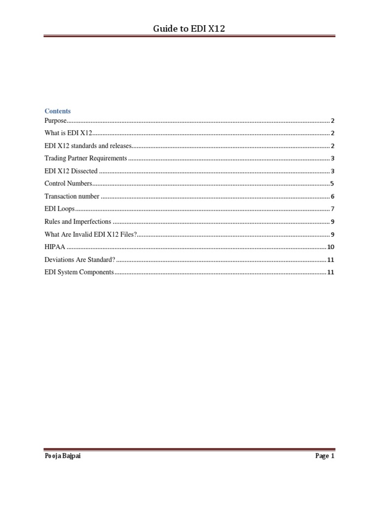 Guide To EDI X12 | PDF | Electronic Data Interchange | Health Insurance ...