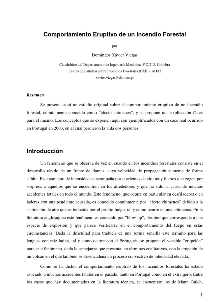 Fuego Eruptivo: Efecto Chimenea | PDF | Tipos de erupciones volcánicas ...
