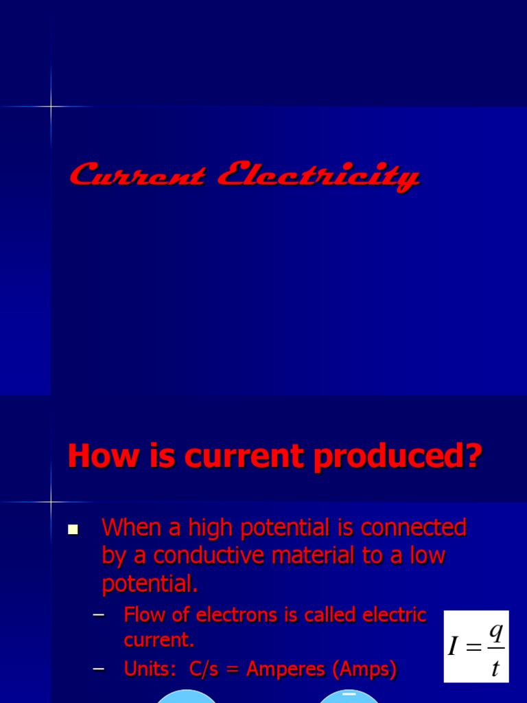 Current Electricity | PDF | Electric Current | Voltage