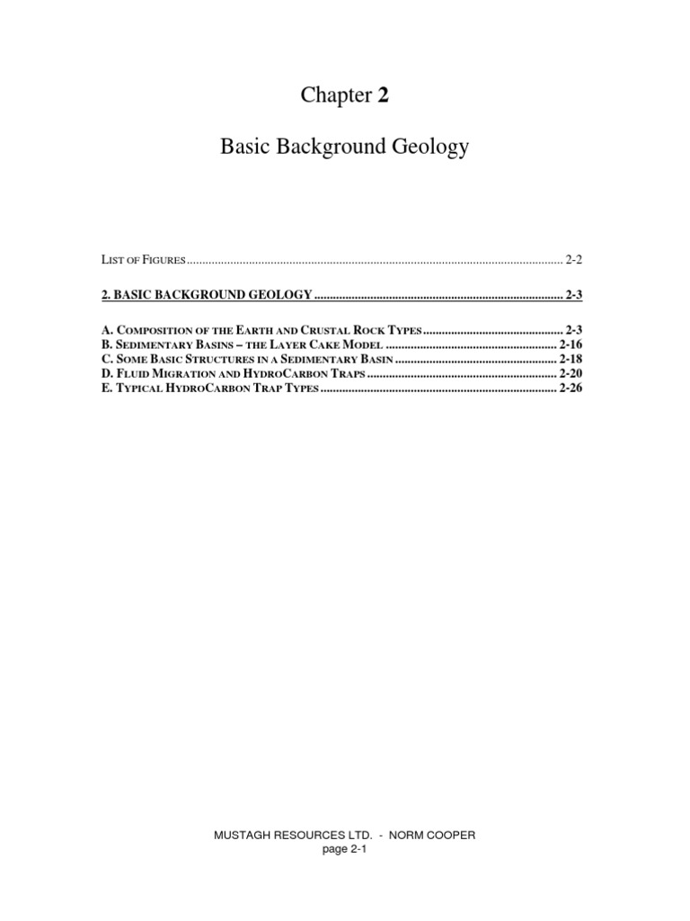 02 Basic Background Geology | PDF | Petroleum Reservoir | Plate Tectonics