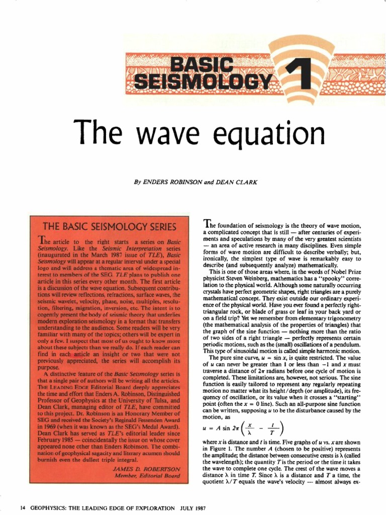 The Wave Equation | PDF | Sine Wave | Wavenumber
