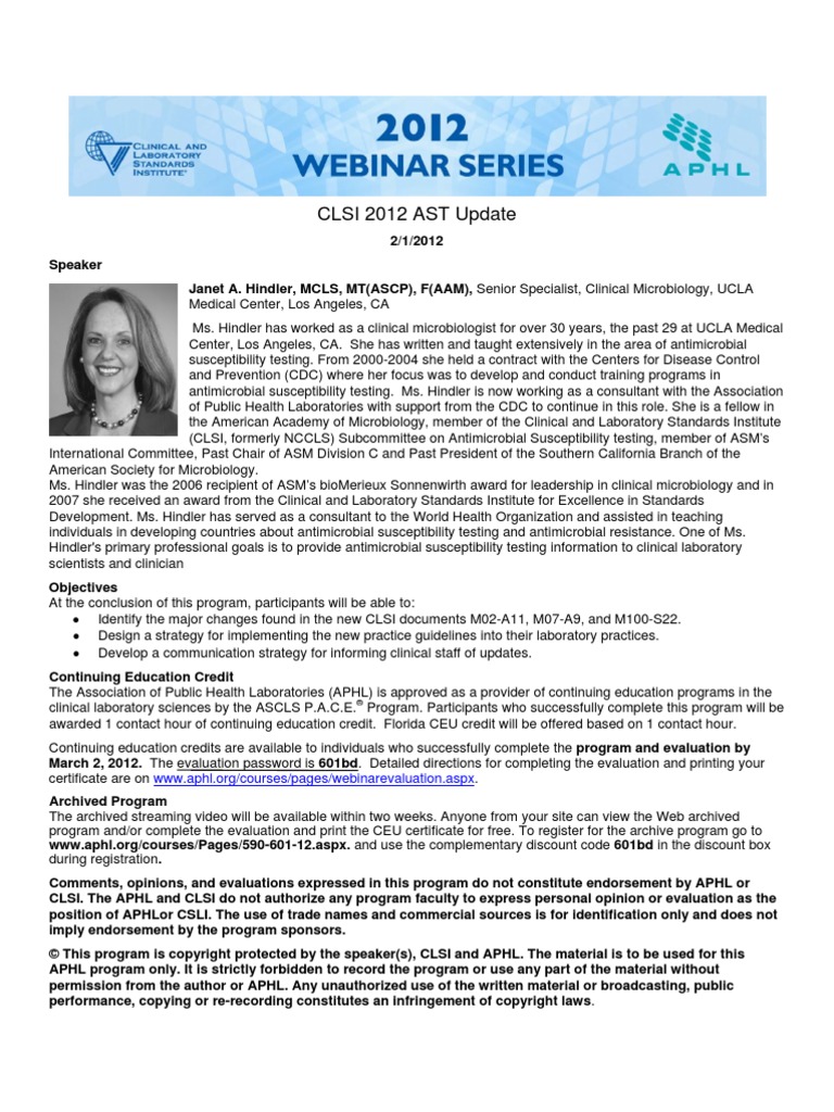 Clsi 2012 | PDF | Beta Lactamase | Antibiotics