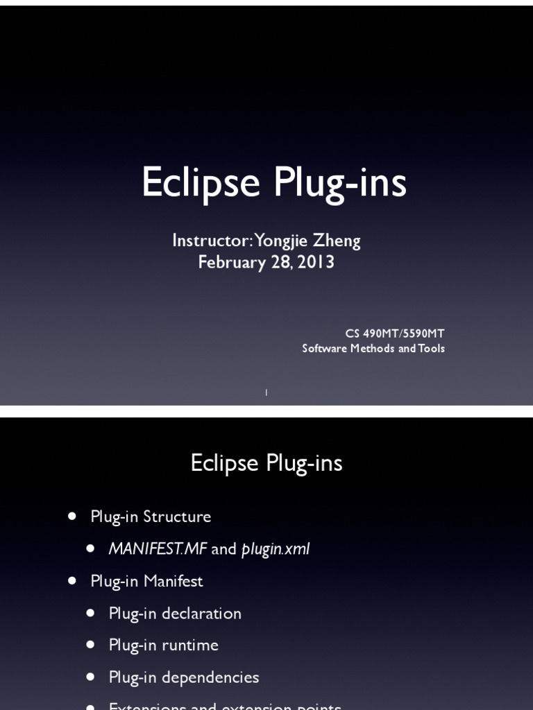 MT 07 Eclipse Plug in | PDF | Eclipse (Software) | Plug In (Computing)