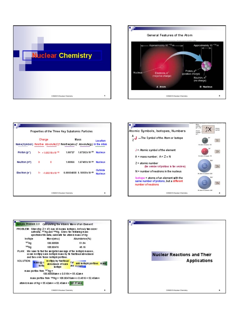 Nuclear Chemistry | PDF | Radioactive Decay | Nuclear Physics
