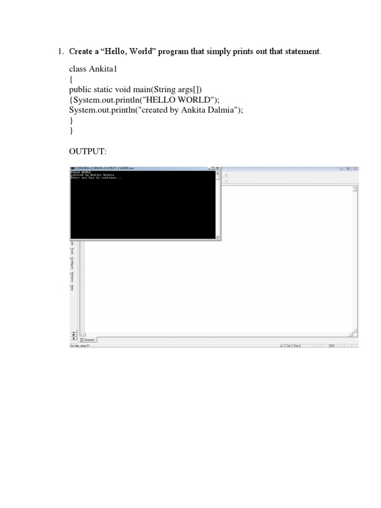 Ankita Java Practicals | PDF | Method (Computer Programming) | Parameter (Computer Programming)