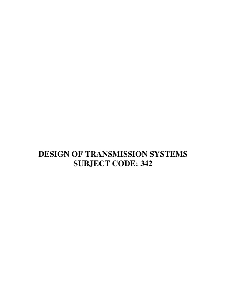 DTS Unit 1 | PDF | Belt (Mechanical) | Transmission (Mechanics)