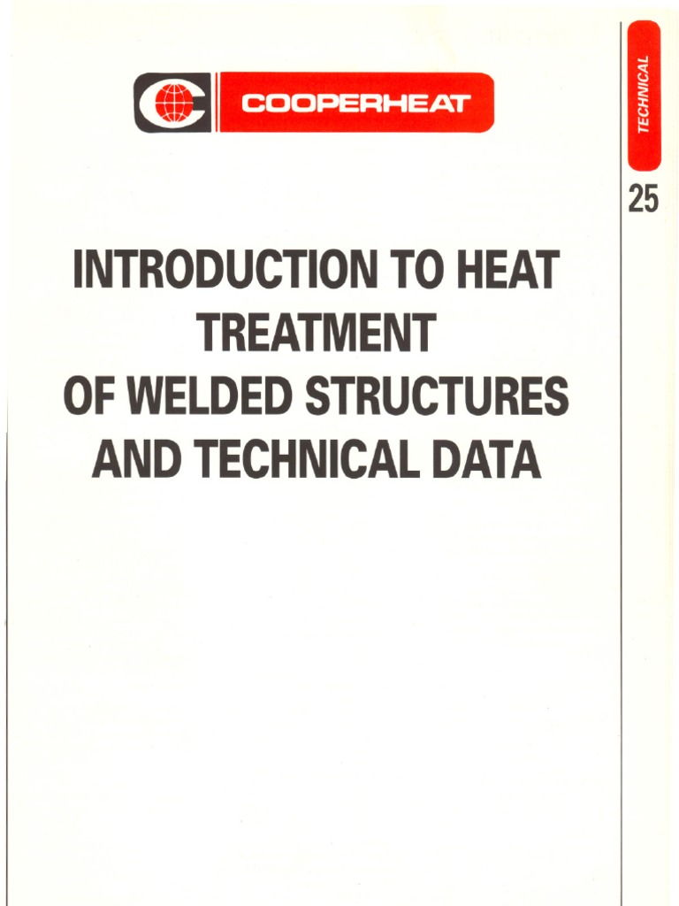 To Heat Treatment of Welded Structures and Technical Data: Cooperheat ...