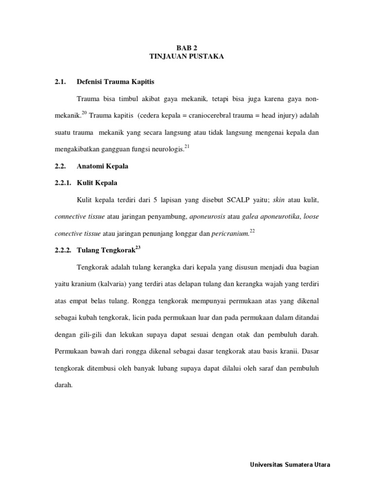 Trauma Capitis | PDF
