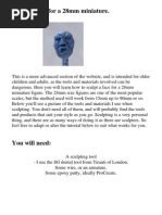 Miniature Sculpting Techniques Guide | PDF | Epoxy | Sculpture