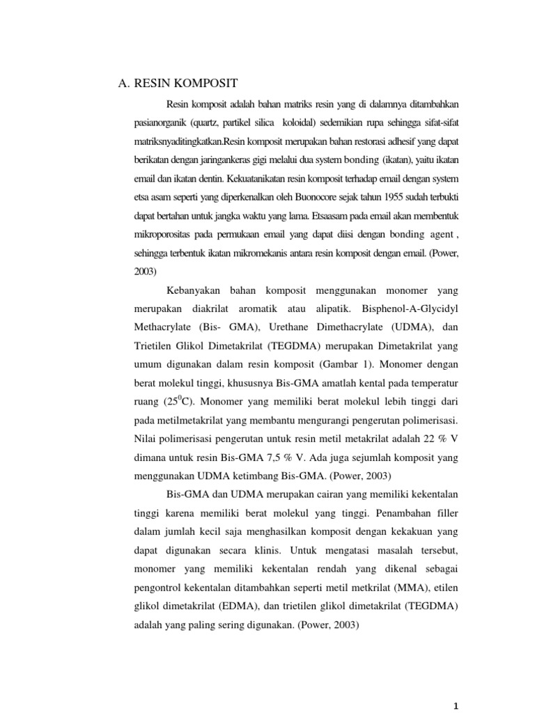 Resin Komposit | PDF | Teknologi & Rekayasa
