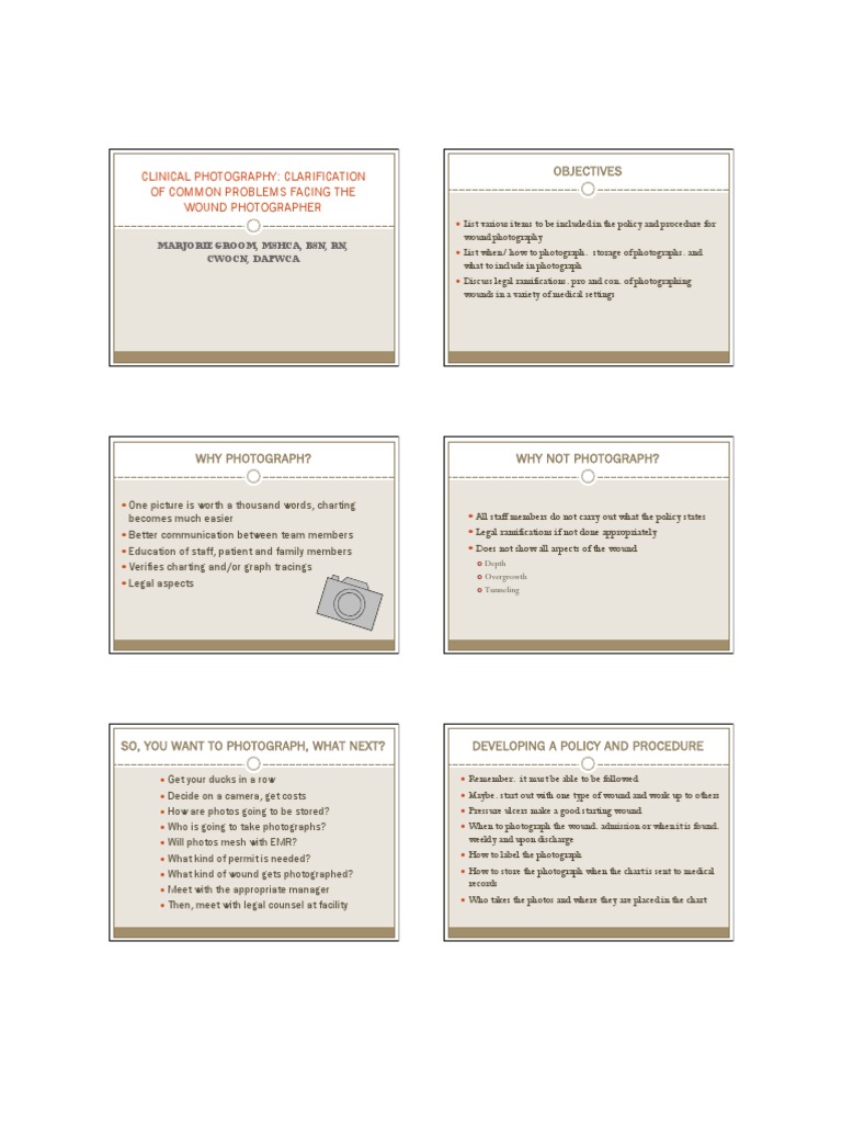 Clinical Photography: Clarification of Common Problems Facing The Wound ...