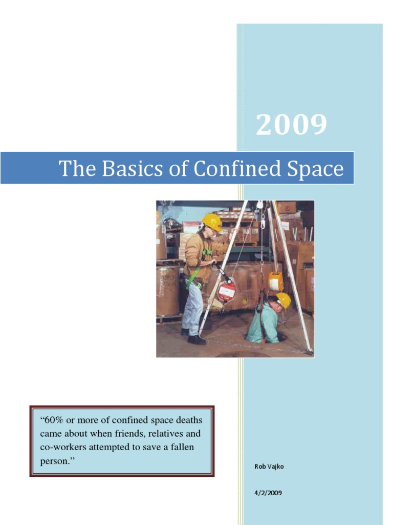 The Basics of Confined Space | Safety | Occupational Safety And Health