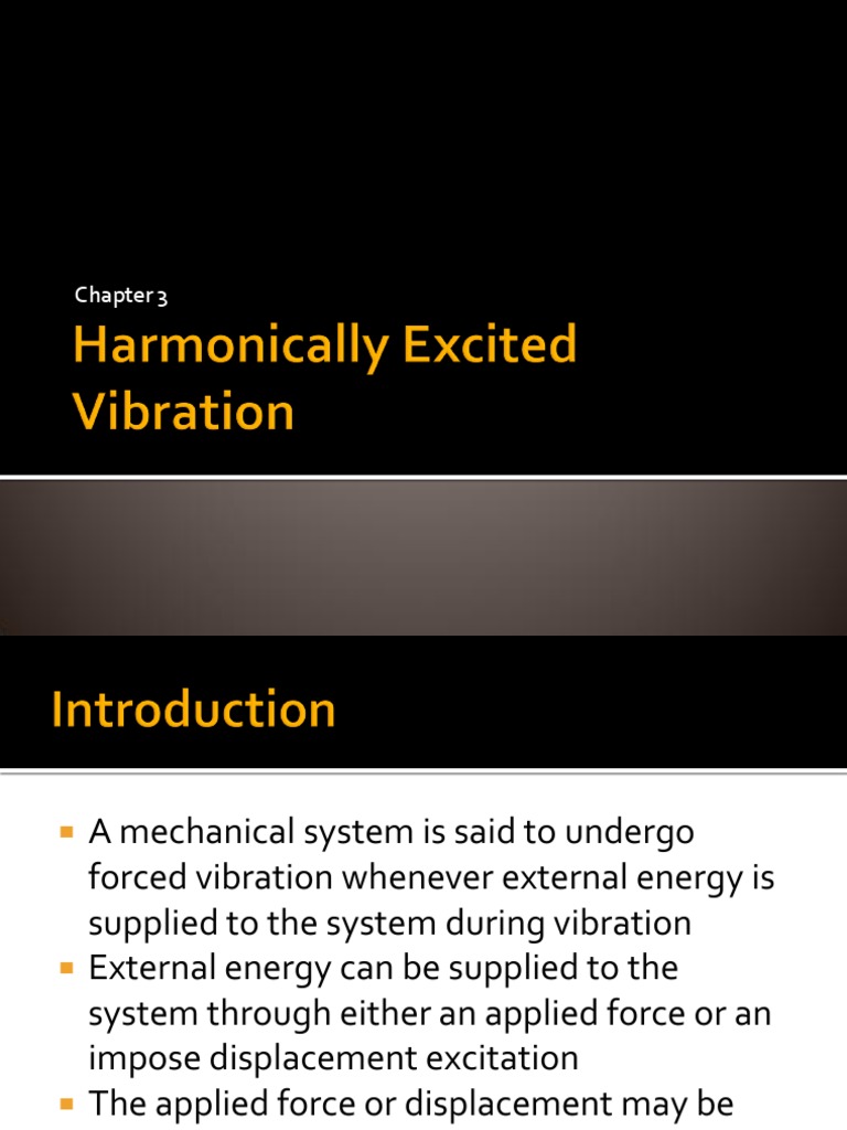 Harmonically Excited Vibration | Download Free PDF | Mechanics | Physics