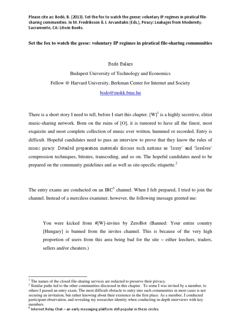 Private Tracker Enforcement | PDF | Copyright Infringement ...