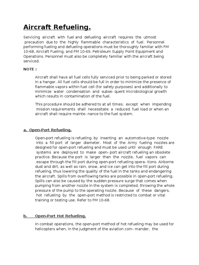 Aircraft Refueling | PDF | Aerial Refueling | Valve