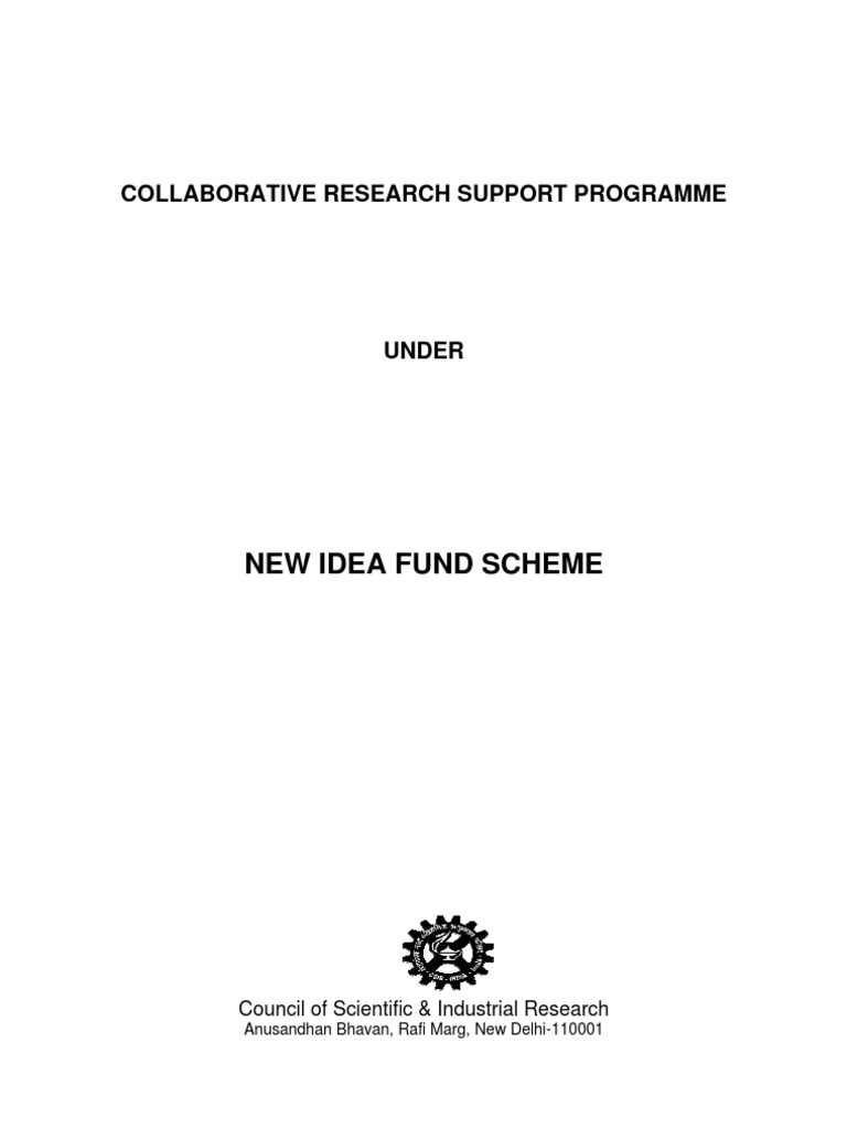 CSIR Research Project Proposal Format of Form | PDF | Laboratories ...