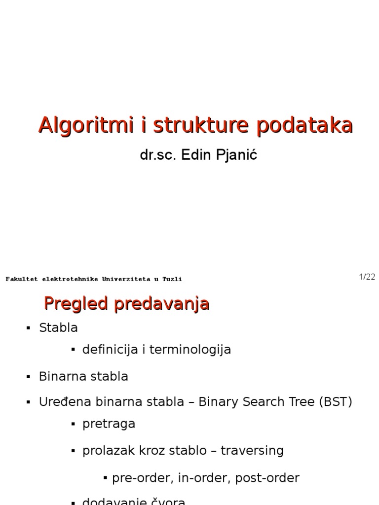 Algoritmi I Strukture Podataka | PDF