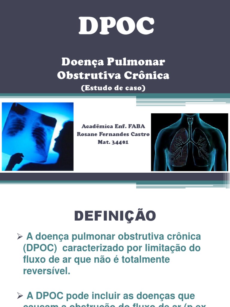 DPOC | PDF | Doença de obstrução pulmonar crônica | Medicina Clínica