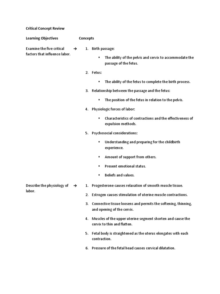 Maternal Stages Of Labor And Birth PDF Childbirth Placenta