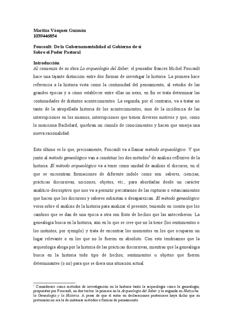 Poder Pastoral en Foucault | PDF | Michel Foucault | Penitencia