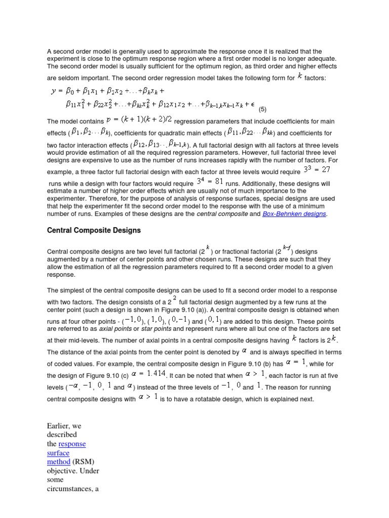 Response Surface Methodology Rsm Download Free Pdf Scientific