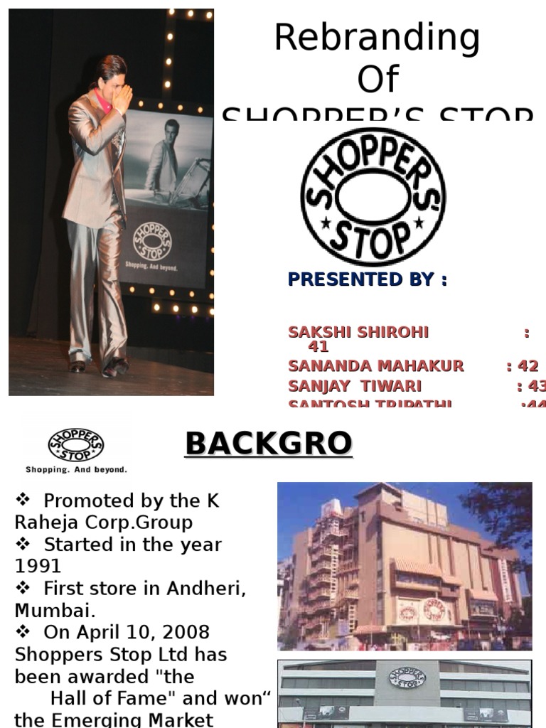 Rebranding Strategy for Shoppers Stop | PDF | Retail | Retailing