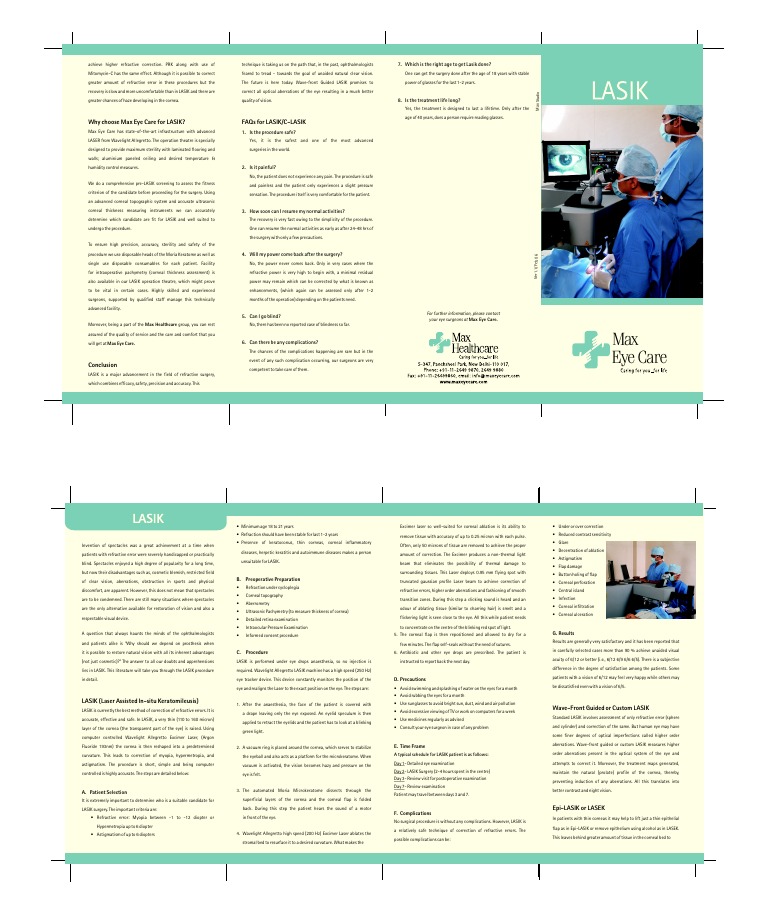 LASIK (Laser Assisted In-situ Keratomileusis): An Overview of the ...
