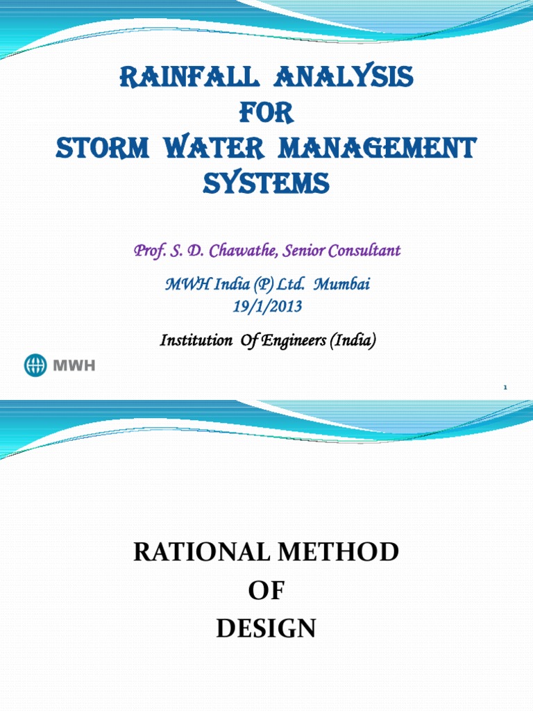 Inst of Engineers Seminar Rainfall Analysis Revised | PDF | Logarithm ...