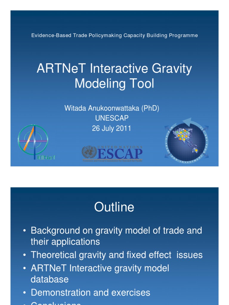 Gravity Modelling | Regression Analysis | Gravity