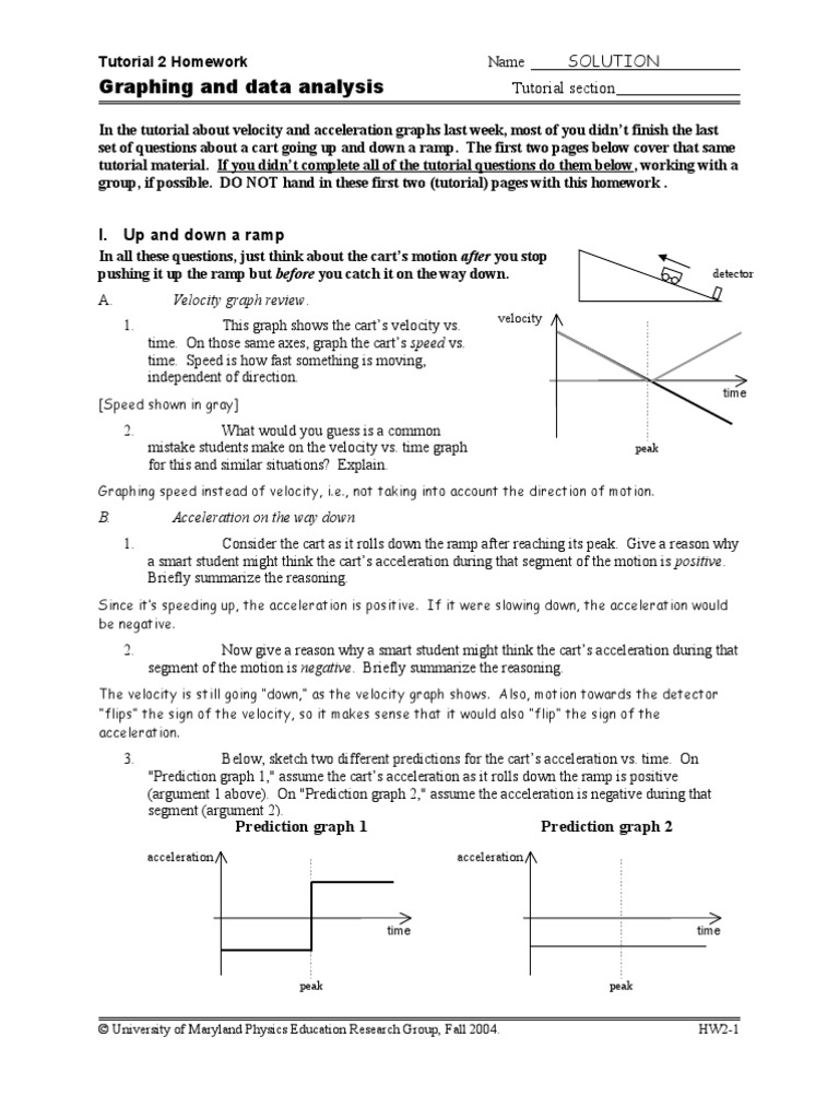Tutorial 02 HW Sol | PDF | Velocity | Acceleration
