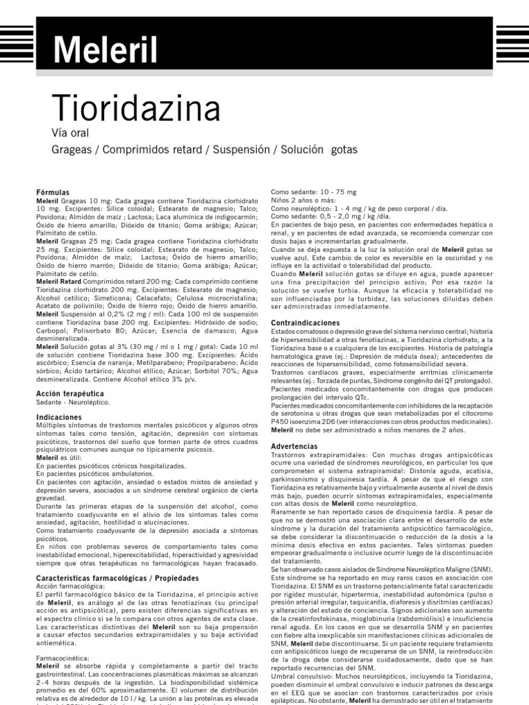 Meleril 9571 | PDF | Farmacología | Drogas