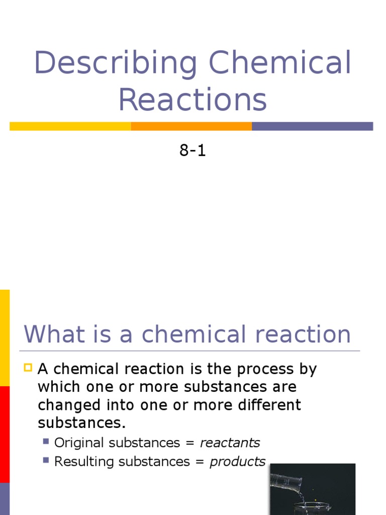 Sec 8-1 Describing Chemical Reactions | PDF | Chemical Reactions | Mole ...