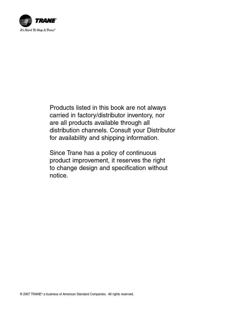 Trane Serial Number Chart - sbookcrack