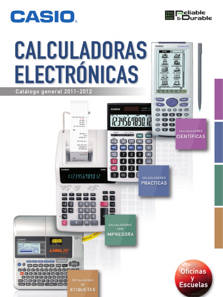 Casio Catálogo | PDF | Ecuaciones | Cálculo