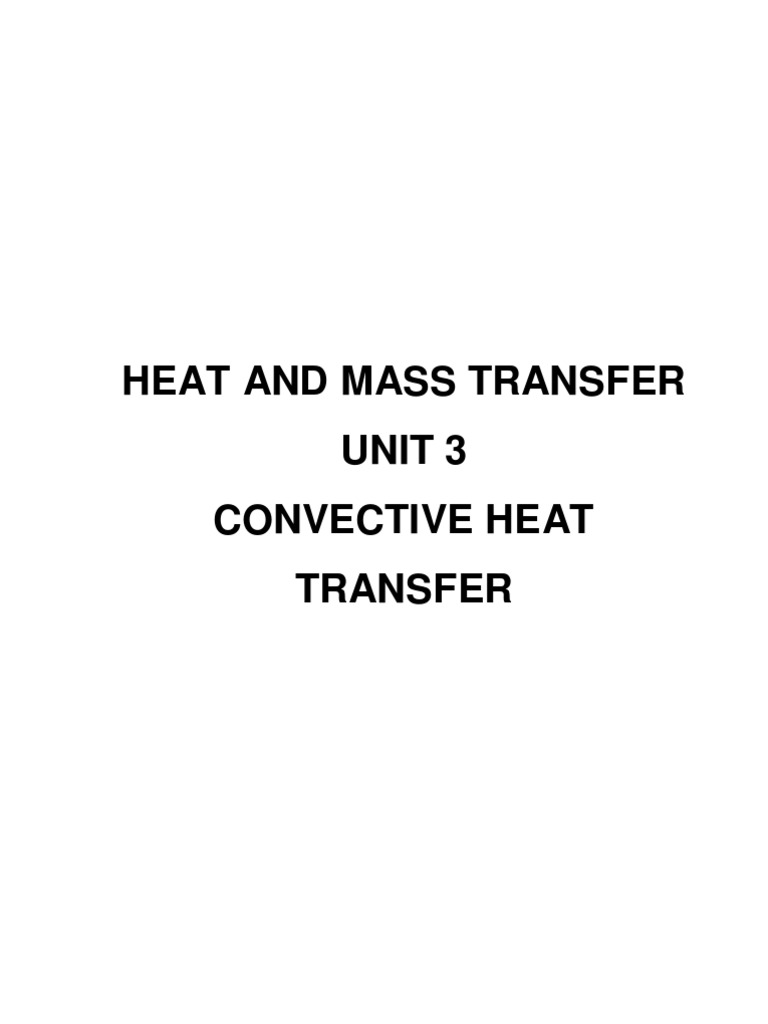 HMT Unit 3 | PDF | Boundary Layer | Reynolds Number