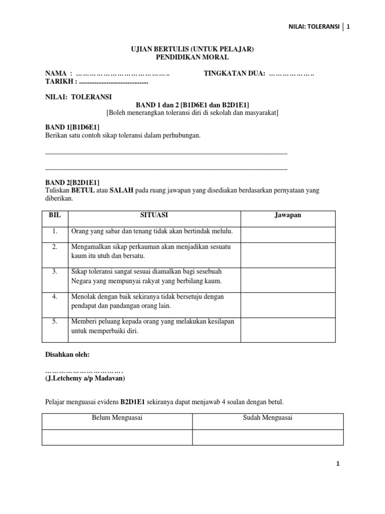 Moral Form 2 Unit 6 Pdf