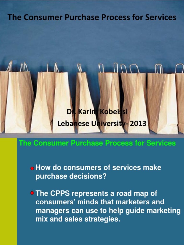 The Consumer Purchase Process For Services | PDF | Risk | Perception