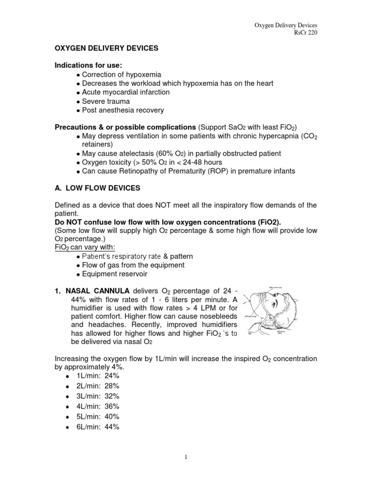 Oxygen Delivery | PDF | Oxygen | Respiration