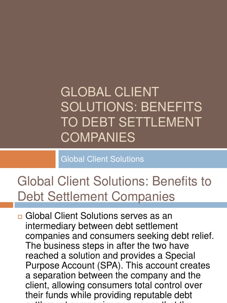 Global Client Solutions | PDF | Finance & Money Management