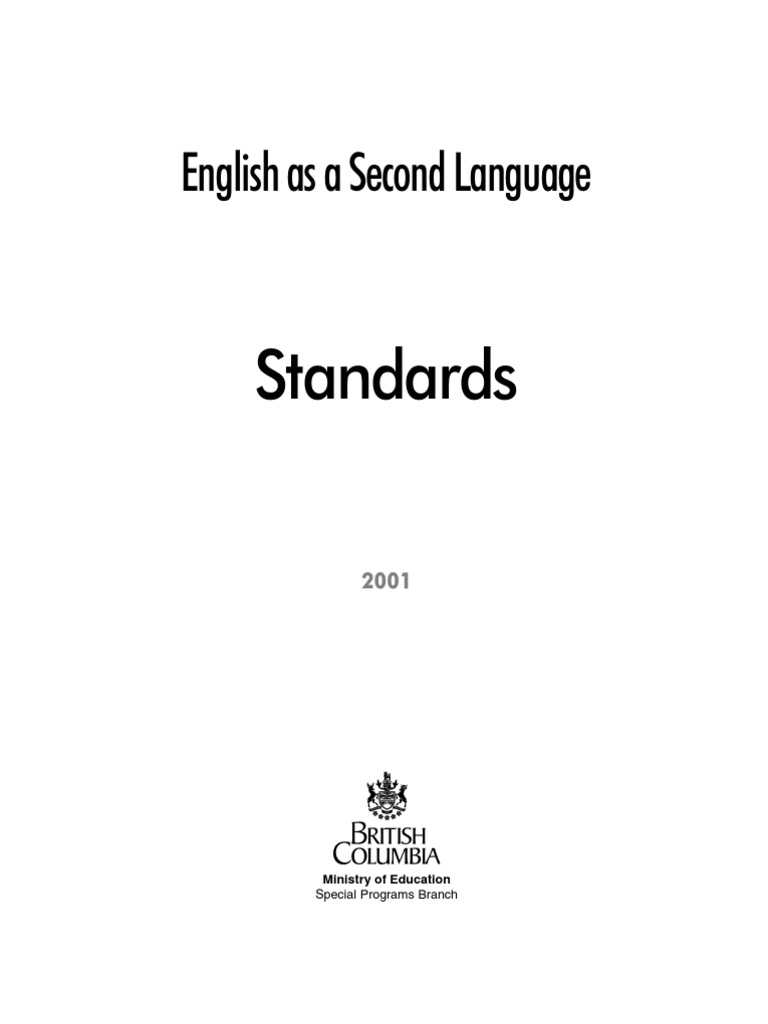 English Standards Columbia | PDF | English As A Second Or Foreign ...